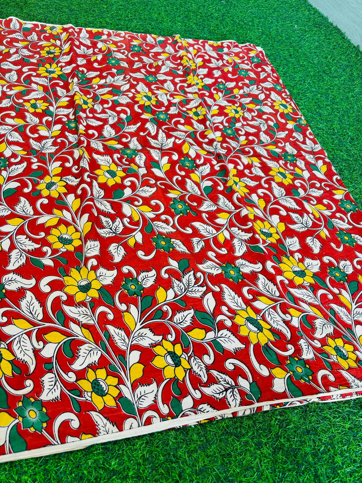 Kalamkari cotton fabric – Sarees by Siva